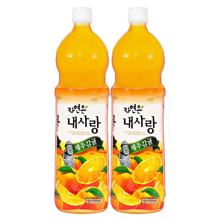 [웅진] 자연은 내사랑 제주감귤 1 5l X 12펫 티몬